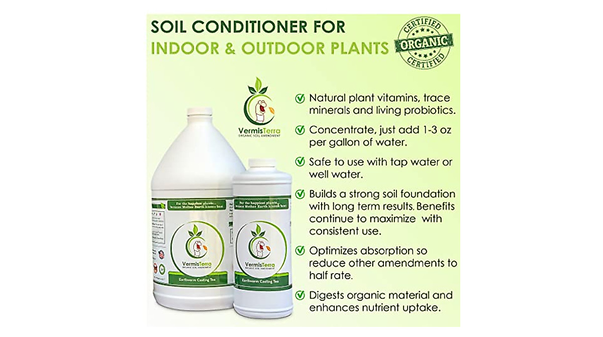 VermisTerra Organic Worm Tea for Healthy Plants and Rich Soil