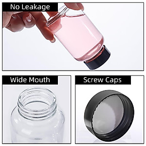 NAWORLI 4 OZ Glass Shot Bottles with Caps, 12 Pack 120 ML Empty Juicing Bottles with Screw Lids and Labels, Reusable Airtight Glass Jars for Juice, Ginger Shots, Wellness Shots