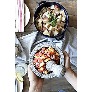 IMUSA USA Granite Molcajete Spice Grinder 6-Inch, Gray