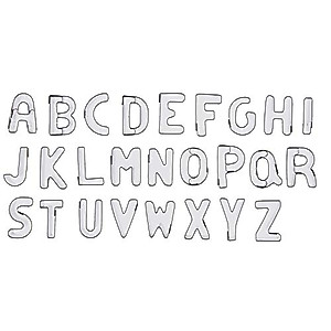 Ateco, 6949 Alphabet Letters-1", Stainless Steel
