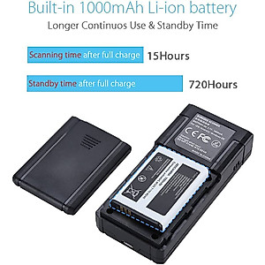 Portable Bluetooth Barcode Scanner Wireless, Eyoyo 2877 CCD Mini Handheld CMOS UPC Barcode Reader Compatible for POS, iPad, iPhone, Android Phones, iOS Work for Store, Book, Library Inventory