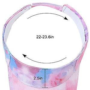DOANNOTIUM Sport Sun Visor Hats Tie-dye Ball Caps Empty Top Baseball Sun Cap for Men Women