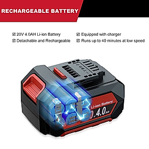 JIENUO Cordless Wet Dry Vacuum, Cordless Shop Vac 20V 2.5 Gallon, Brushless Adjustable Suction Portable Wet/Dry Vacuum Cleaner with Blower for Home, Car and Basement,4.0Ah Battery and Charger included