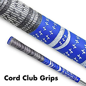 SAPLIZE 13 Golf Grips, Standard, All Weather Multi Compound Hybrid Golf Club Grips, Blue