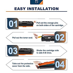 Ankink Compatible Toner Cartridge Replacement for HP 201A CF400A 201X CF400X HP Color Laserjet Pro MFP M277dw M252dw M252n M277c6 M277 M252 M252dw Toner Ink (Black, 1-Pack)