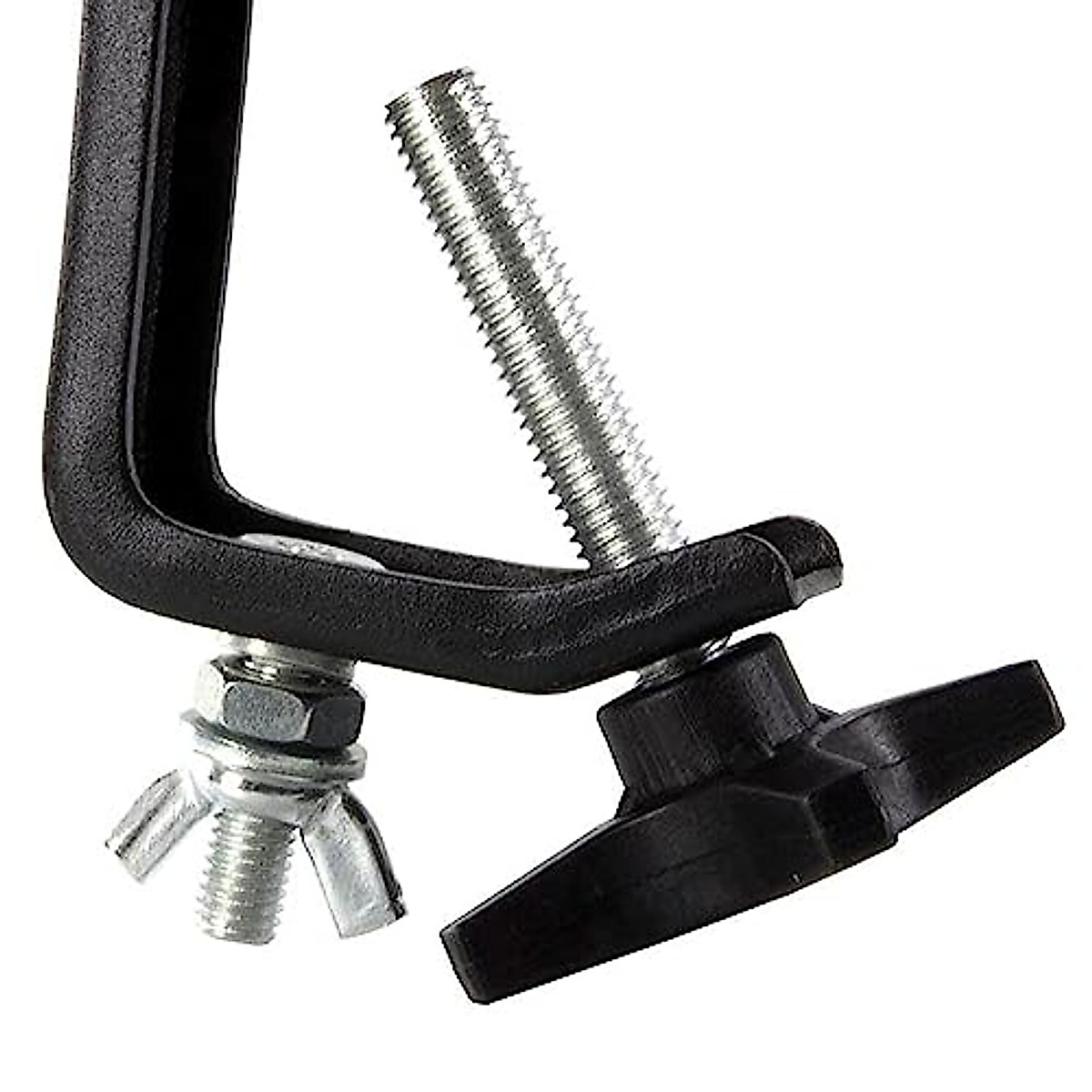 CHAUVET CLP-03 Standard C Clamps for DJ Lighting Setups and Systems, Fits 1-2 Inch Truss for Stable & Safe Light Mounting, 44 Pound Capacity, 2 Count