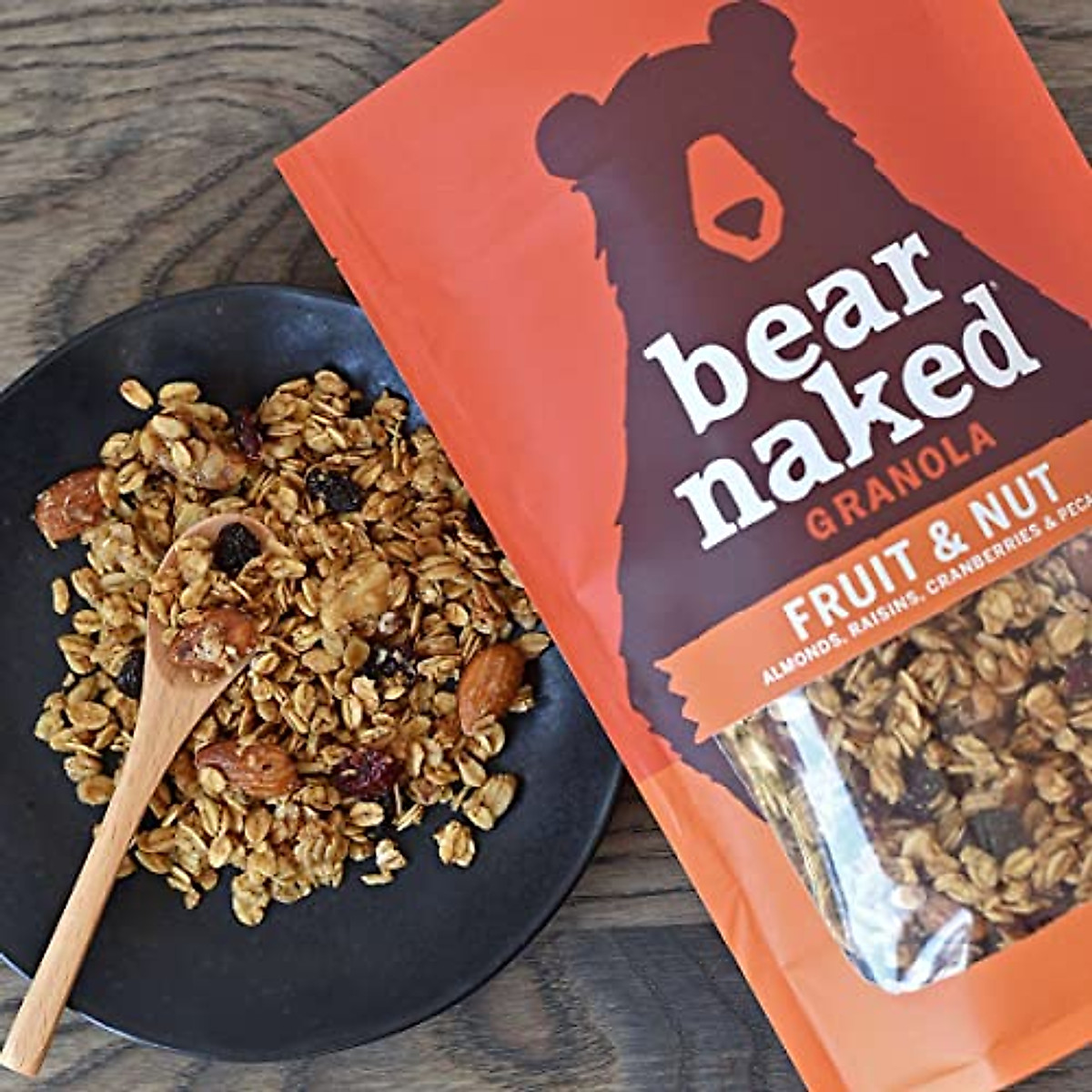 Bear Naked Granola Cereal, Breakfast Snacks, Fruit and Nut (6 Bags)