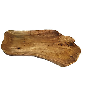 Greener Valley Hand-Crafted Root Wood Live Edge Platter (Large - 20-21")