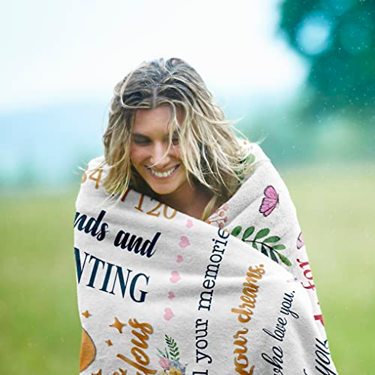 Ruvinzo 60th Birthday Gifts for Women, 60 Year Old Gifts for Women, 60 Birthday Gifts Blanket 60” x 50” for Women, 60th Birthday Decorations Women, Gifts Idea for 60 Year Old Woman, Cheers to 60 Years