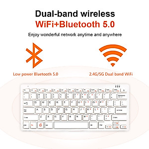 Orange Pi 800 All-in-one PC in Keyboard, 4GB+64GB RK3399 6-Core 64 Bit Dual-Band WiFi+BT 5.0, Computer Kit Run Android 12.1, Orange Pi OS, Ubuntu, Debian (Pi 800+HDMI+Mouse+Power Supply)