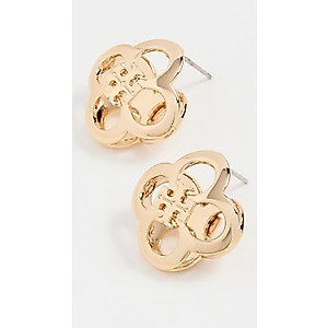 Tory Burch Women's Kira Clover Earrings, Tory Gold, One Size