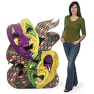 Mardi Gras Mask Cardboard Stand-Up - Party Decor