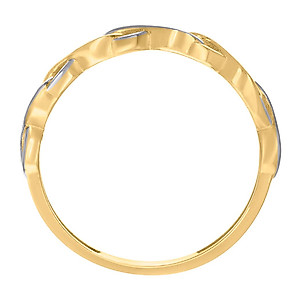 14k Two tone Gold Womens Infinity Ring Measures 3.7mm Wide Jewelry for Women