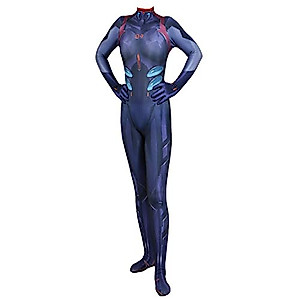 Cosplay Life Neon Genesis Evangelion Cosplay Costume – Asuka Rei Superhero Halloween Outfit Bodysuit Zentaisuit (Rei 3.0, S)