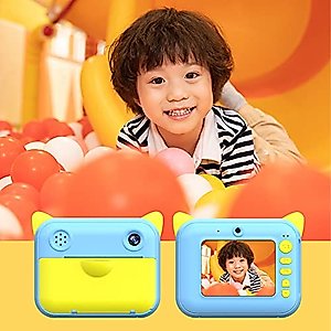 Kids Camera, Digital Camera for Kids Boys and Girls - 24MP Children's Camera with LCD Screen, Full HD 1080p Rechargeable Electronic Mini Camera for Students, Teens, Kids
