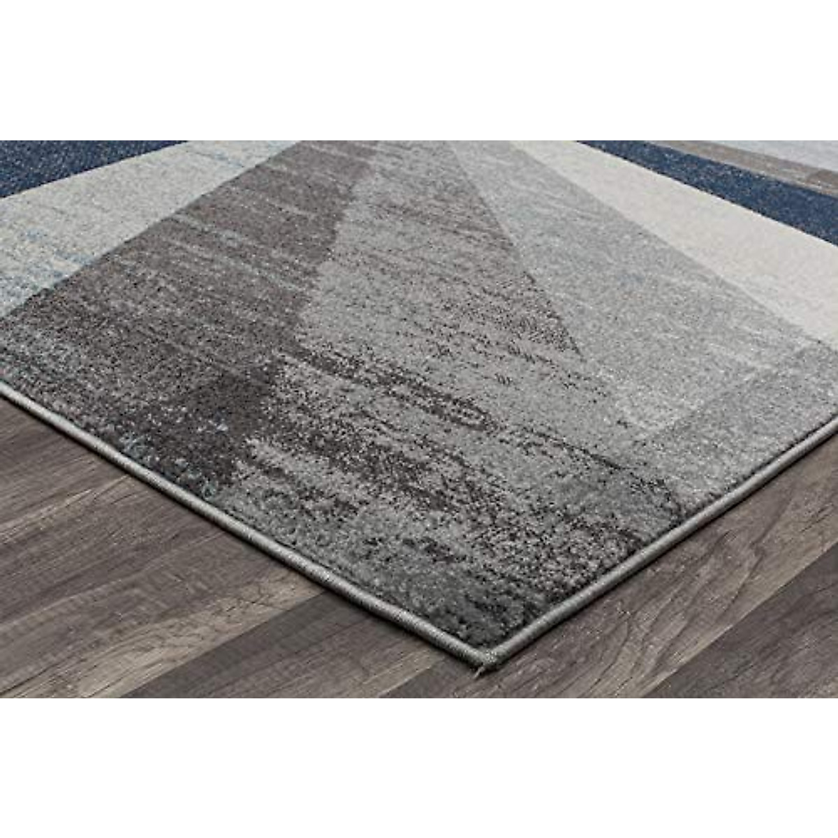 Rugs America Rays Contemporary Geometric Rug Hale Blue KA20A 8'0"X10'0" Area Rug