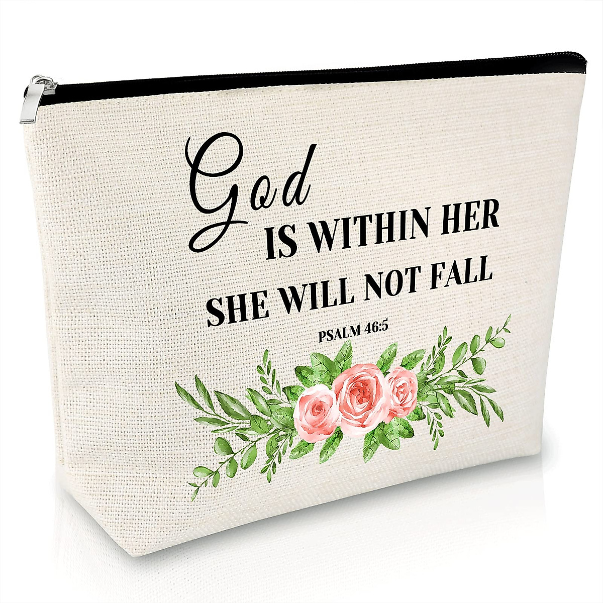 Sfodiary Motivational Gift for Women Makeup Bag Religious Gift for Sister Bible Verse Gift Cosmetic Bag Birthday Gifts for Friend Encouragement Graduation Christmas Gift Travel Cosmetic Pouch
