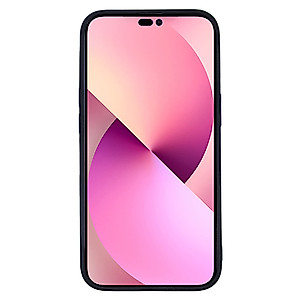 DMaos for iPhone 15 Pro Case for Women, Crocodile Synthetic Patent Leather Cover, Classic Fashion for iPhone15 Pro 2023 6.1 Inch - Black