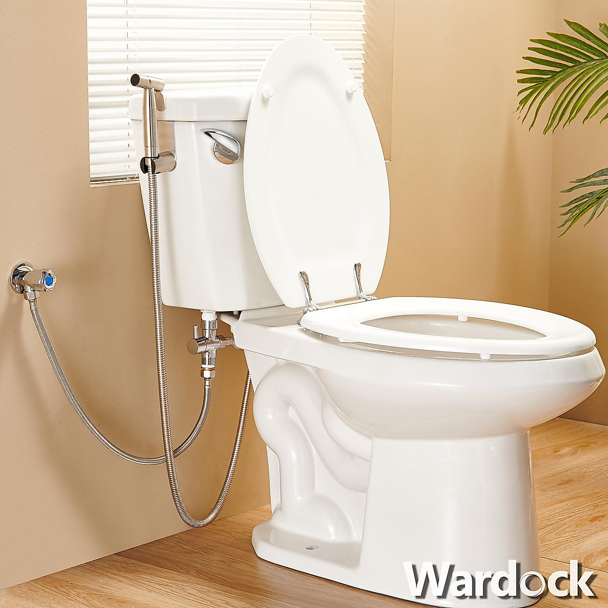 Handheld Bidet Sprayer for Toilet, Stainless Steel Bidet Sprayer Set for Bathroom, Handheld Bidet Attachment Muslim Shower Toilet Bidet Cloth Diaper Sprayer Set