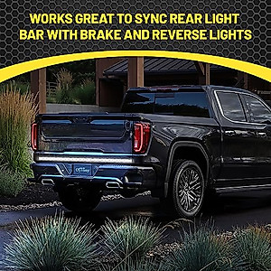 Oyviny 529004 Blade Quick Connect Harness for Installing Blade LED Tailgate Light Bar, Sync Rear Light Bar with Brake and Reverse Lights Uscar 7 Pin to 4 Way Flat Trailer Harness