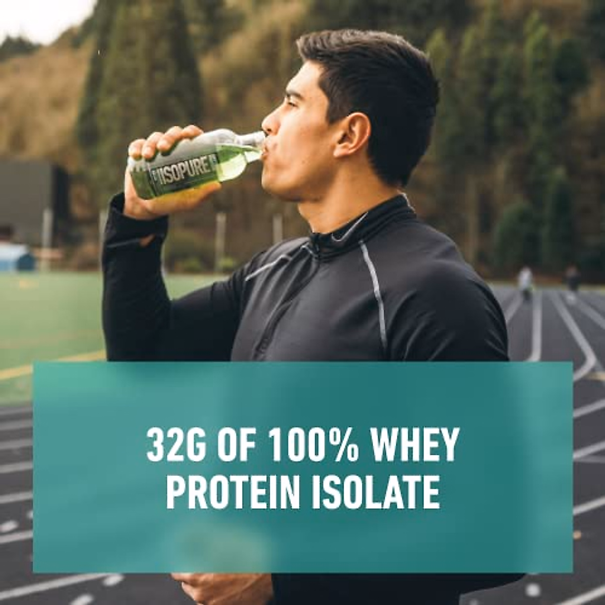 Isopure Zero Carb 32g Protein Ready-to-Drink, Whey Protein Isolate, Blue Raspberry, 16 Fl Oz (12 Bottles)