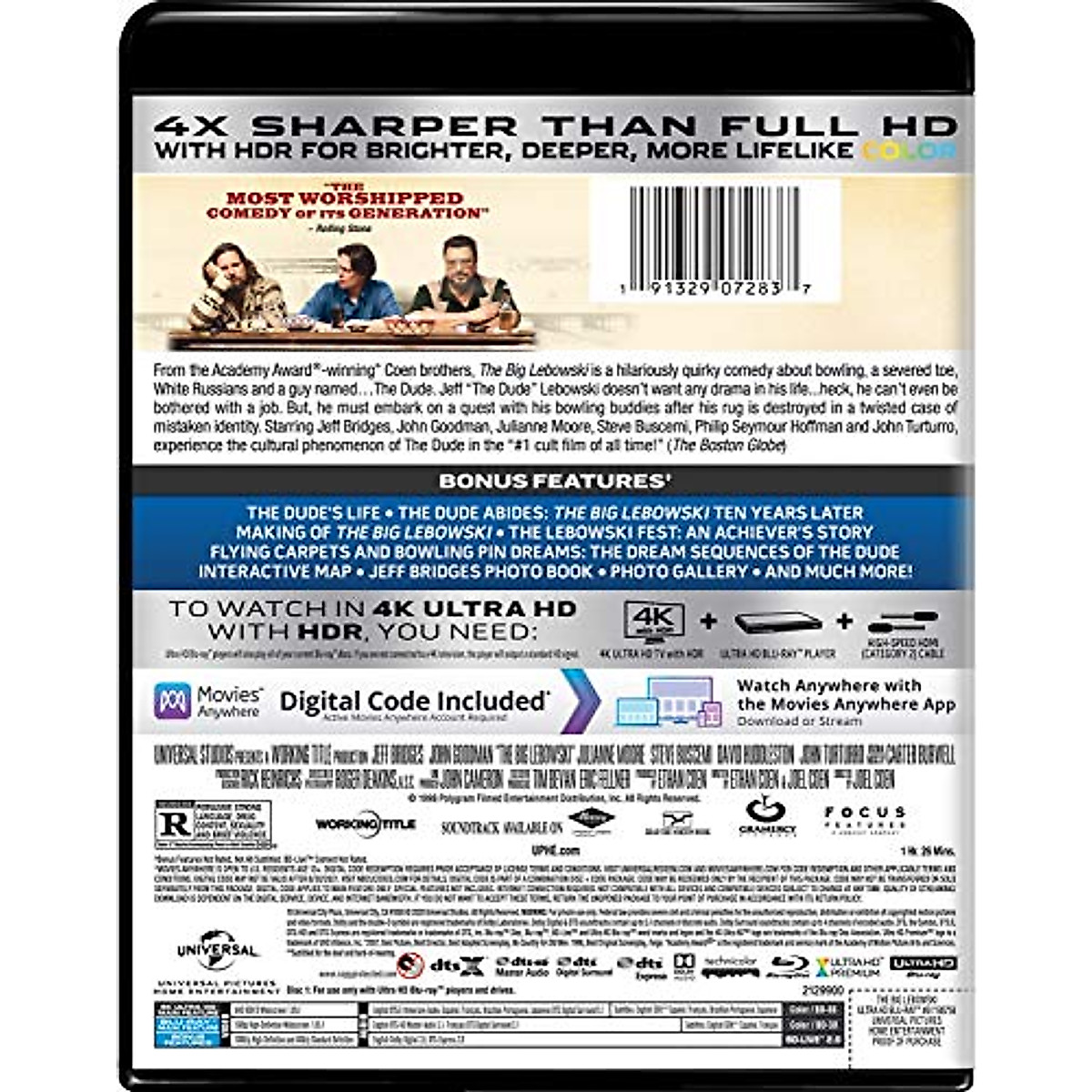 The Big Lebowski - 20th Anniversary Edition 4K Ultra HD + Blu-ray + Digital [4K UHD]