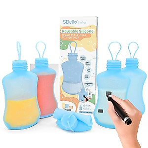 Reusable Silicone Breast Milk & Juice Storage Bags