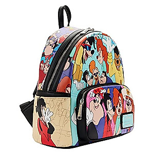 Loungefly Disney Goofy Movie Collage Womens Double Strap Shoulder Bag Purse