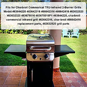 BBQ-PLUS Cooking Grates for Charbroil Commercial TRU-Infrared 2 Burner 463644220 463632320 463642316 463675016 463644220 G369-0030-W2,Cast Iron Grill Grids Replacement Parts for Charbroil,2 Pack