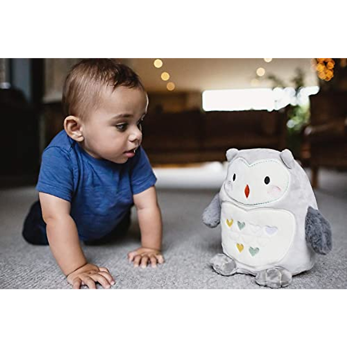 Tommee Tippee Rechargeable Light & Sound Sleep Aid - Ollie The Owl, Grey