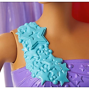 Barbie Dreamtopia Mermaid Doll, 12-inch, Pink and Purple Hair, with Tiara, Gift for 3 to 7 Year Olds