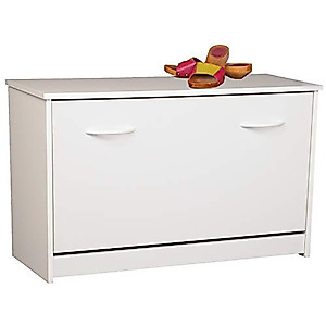 Single Shoe Cabinet - White