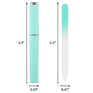 Glass Nail File 3 Pack, Nail File, Glass Nail File with Case, Double Sided Etched Surface Files, Stocking Stuffers for Women or Adults, Unique Gifts Package for Women and Girls, by XIPOO