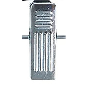 14 inch Black Plastic Skirt and Pants Hangers - Pack of 20 - with Chrome Swivel Hook/Hang Bar, Padded Clips - Great for Retail and Home Use - Holds Up to 6 Pounds