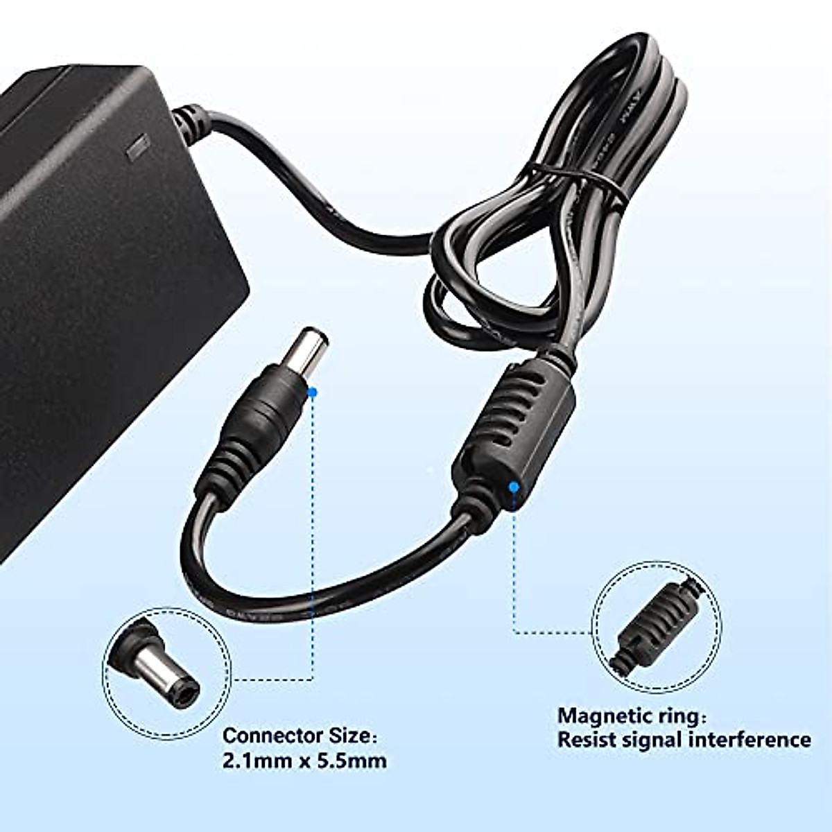 Charger for 4moms mamaRoo 2/4, 12V 3A AC Adapter Power Cord for 2015 mamaRoo Infant Seat Bouncer, rockaRoo Swing, OH-1048B1203000U Replacement