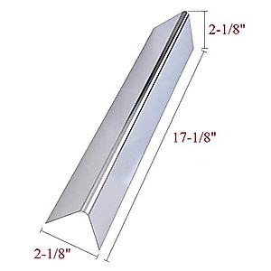GasSaf 17 inch Flavorizer Bars Replace for Weber 66033, Genesis II E-410, S-410, Genesis II LX E-440, S-440 Gas Grills, 304 Stainless Steel Flavor Bars Replacement for Weber 66796/66030(7-Pack)
