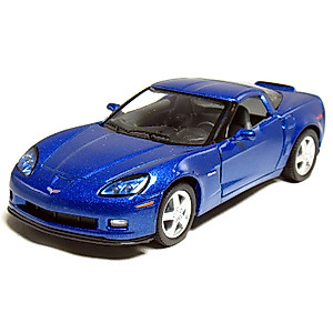 Set of 4: 5" 2007 Chevy Corvette Z06 1:36 Scale (Blue/Orange/Red/Yellow)