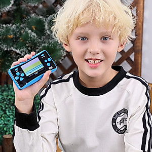 Retro FC Handheld Games for Kids, 182 in 1 Video Games Console 2.5" Screen Handheld Games, Travel Hand Held Game Systems for Kids Ages 4-8, Video Game Party Supplies Birthday Gifts for Kids -Black