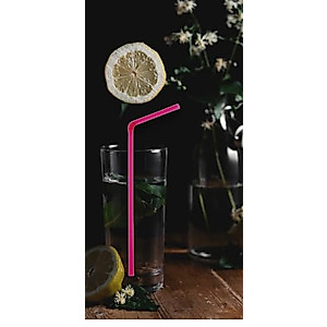 Lot of 2000 Red Flexible Drinking Straws Bendable Party Restaurant Bulk Supplies