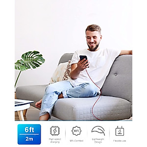 4 Pack [Apple MFi Certified] Apple Charging Cables 3ft, iPhone Chargers Lightning Cable 3 Foot, Fast iPhone Charging Cord for iPhone 14/14Pro/13/13Pro/12/11/11Pro/11Max/ X/XS/XR/XS Max/8, ipad(Red)