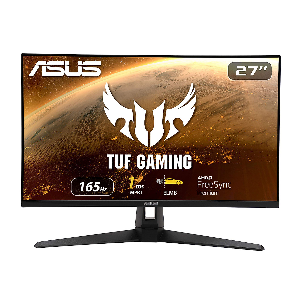 ASUS TUF Gaming VG279Q1A 27” Gaming Monitor, 1080P Full HD, 165Hz (Supports 144Hz), IPS, 1ms, Adaptive-sync/FreeSync Premium, Extreme Low Motion Blur, Eye Care, HDMI DisplayPort (Renewed)