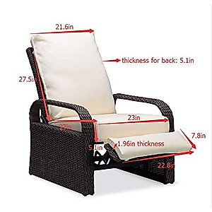 ART TO REAL ONLY Cover, Outdoor Recliner Chair Replacement Cushion Cover, Patio Furniture Chair Sofa Washable Cushion Deep Seat Covers, UV Protected, Fade Protected and Water Spill Repellet