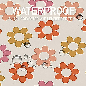 Pencil Pouch Pencil Case Pencil Bag Pen Case Pouch Box Organizer for Teen Girls Boys School Students Men Women Waterproof Zipper Pouch for Office Supplies Makeup, Boho Hippie Retro Daisy Flower Decor