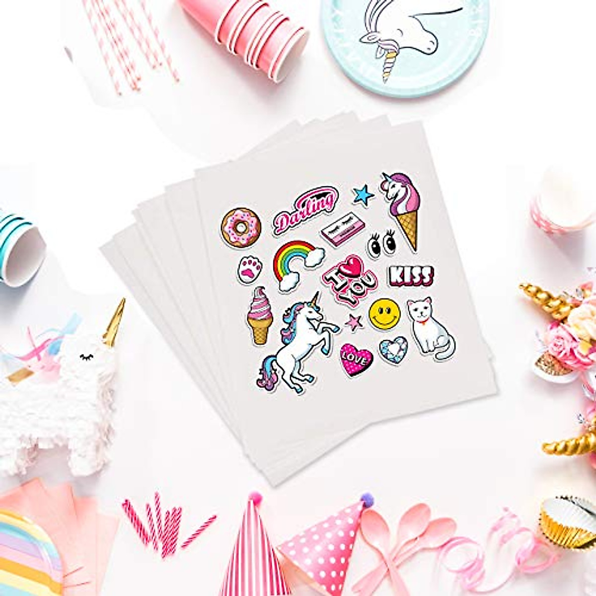 Printable Vinyl - Sticker Paper for Inkjet Printer (20 Sheets, 8.5" x 11", Anti Jam) - Glossy Printable Sticker Paper - Inkjet Printable Waterproof Sticker Paper - Make Labels and Decal