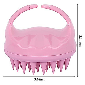3 Pieces Hair Scalp Massager Shampoo Brush Silicone Head Washer Brush Handheld Shower Scalp Scrubber Cleansing Brush for Removing Dandruff