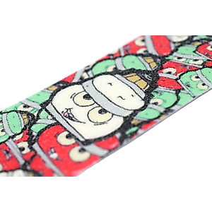 Teak Tuning 3PK Premium Fingerboard Skate Grip Tape, Bubble Bushings Collage - Christmas Edition - 38mm x 114mm - Set of 3 Sheets