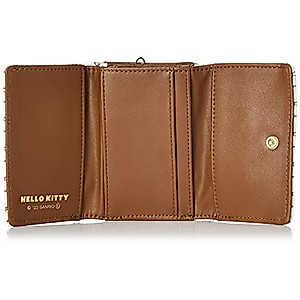 Aldi SR8 Women's Tri-Fold Wallet, Monogram, Hello Kitty Beige