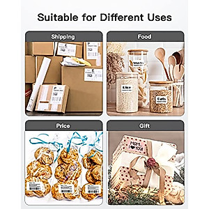 Nelko Bluetooth Thermal Shipping Label Printer, Wireless 4x6 Shipping Label Printer for Small Business, Support Android, iPhone and Windows, Widely Used for Amazon, Ebay, Shopify, Etsy, USPS