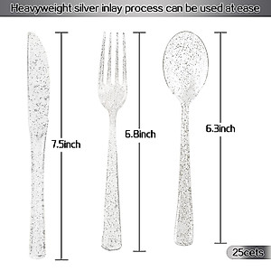 175PCS Purple Party Decorations Purple Plates and Napkins Party Supplies for 25 Guest,Purple and Silver Party Decorations Purple Paper Plates for Baby Shower,Wedding,Birthday,Graduation Party