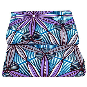 6 Yards African Wax Polyester Fabric Original Ankara Fabric Tissu Craft DIY Sewing Material